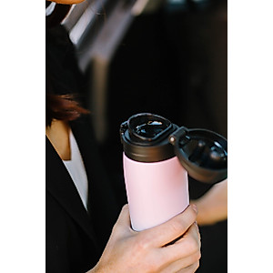 Simple Modern Insulated Thermos Travel Coffee Mug with Snap Flip Lid | Leakproof Reusable Stainless Steel Tumbler Cup | Gifts for Women Men Him Her | Kona Collection | 16oz | Riptide