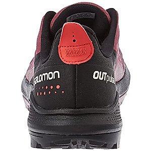 Salomon Women's OUTPULSE Gore-Tex Hiking Shoes for Women, Tulipwood/Black/Poppy Red, 7.5