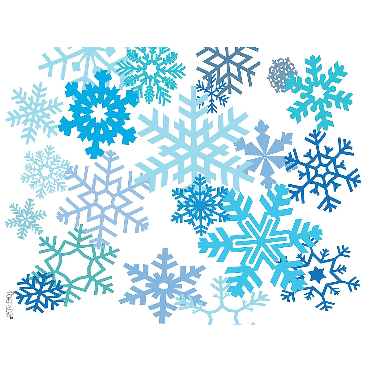 Tervis Christmas Holiday Blue Winter Snowflakes Made in USA Double Walled Insulated Tumbler Travel Cup Keeps Drinks Cold & Hot, 24oz, Classic