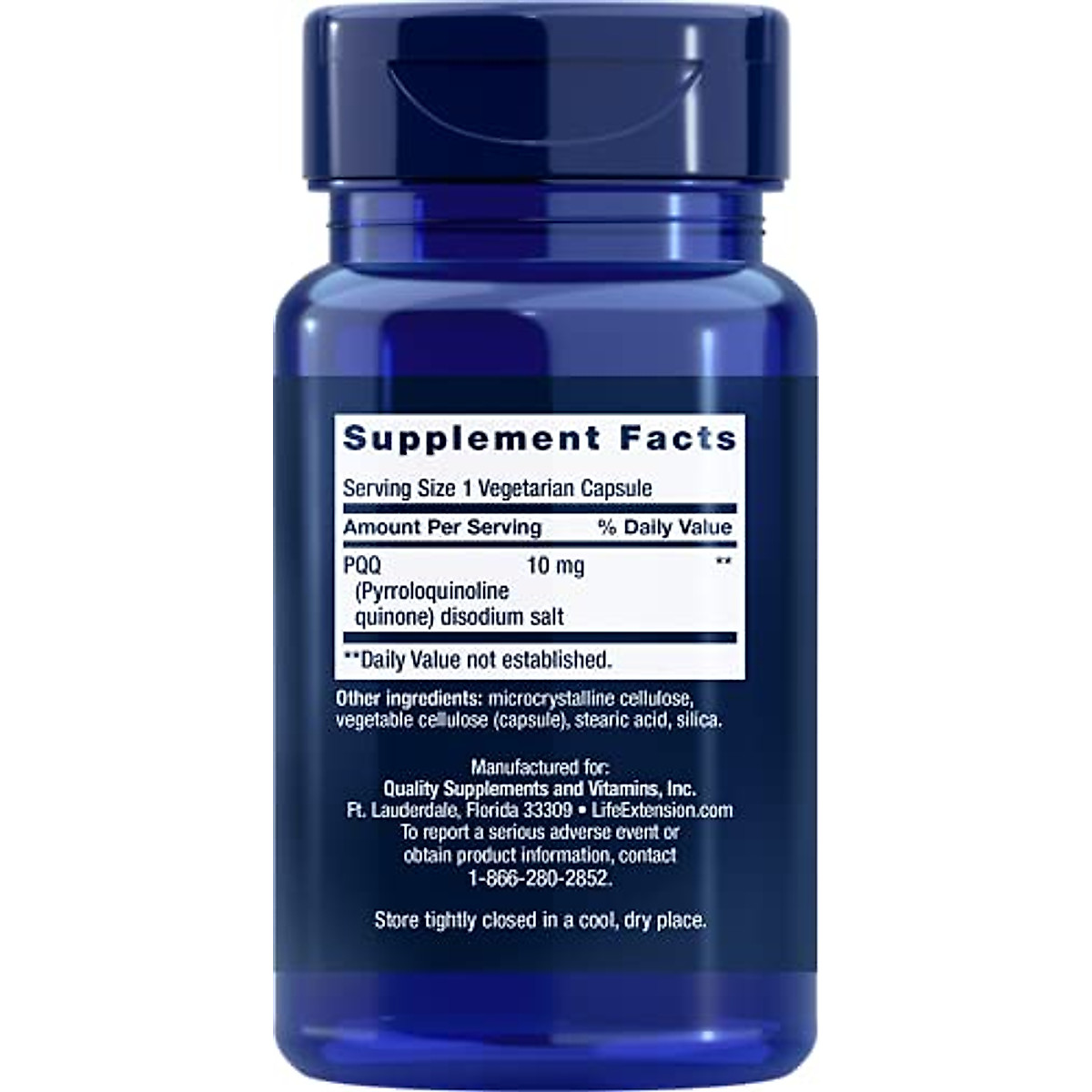 Life Extension PQQ Caps with PQQ 10 mg, 30 Vcaps (2 Pack)