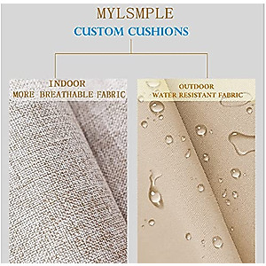 MYLSMPLE Custom Size Bench Cushion for Indoor Outdoor Patio Furniture Window Seat Swing Cushion Porch Bench Chair Pads (Custom, Custom)