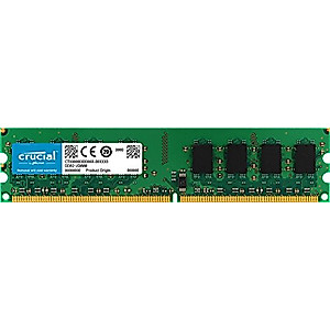Crucial / 1GB / 240-pin DIMM / DDR2 PC2-5300 / Desktop Memory