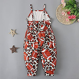 Leodye Toddler Baby Girl Jumpsuit Baby One Piece Sleeveless Romper Kid Summer Jumpsuit Sunflower Print Romper with Pockets