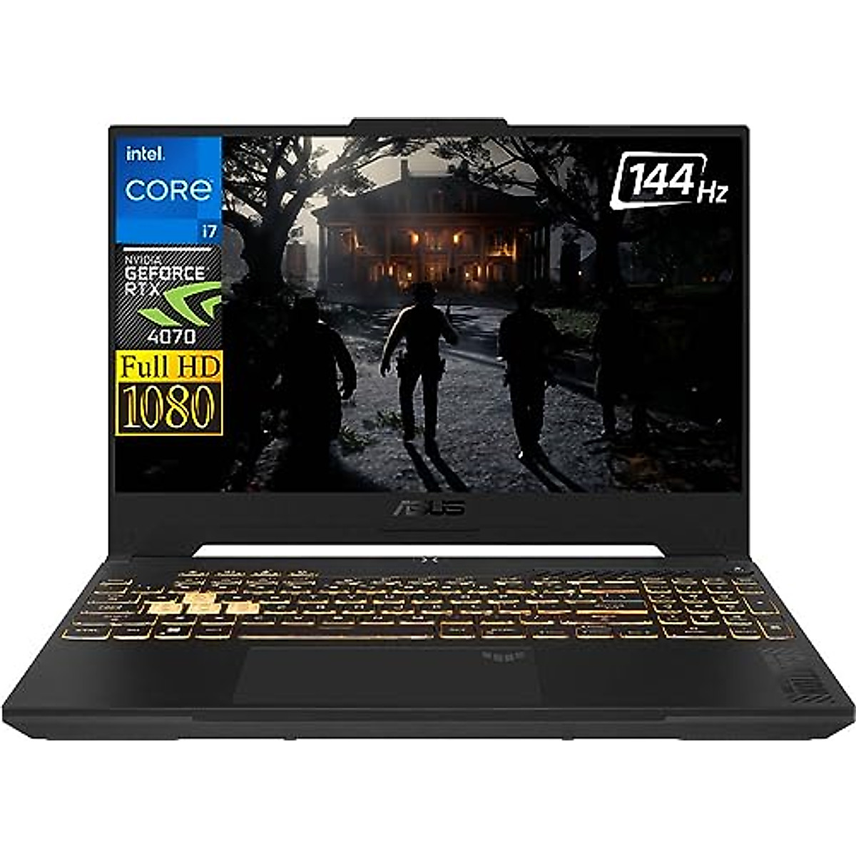 ASUS 2023 Newest TUF Gaming Laptop, 15.6" FHD 144Hz Display, Intel Core i7-12700H Processor, NVIDIA GeForce RTX 4070, 64GB RAM, 2TB SSD, Wi-Fi 6, Backlit Keyboard, Numeric Keypad, Windows 11 Home