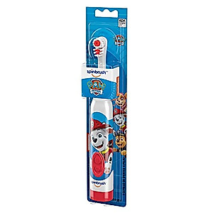 Spinbrush PAW Patrol Kid’s Electric Battery Toothbrush, Soft, 1 ct, Character May Vary