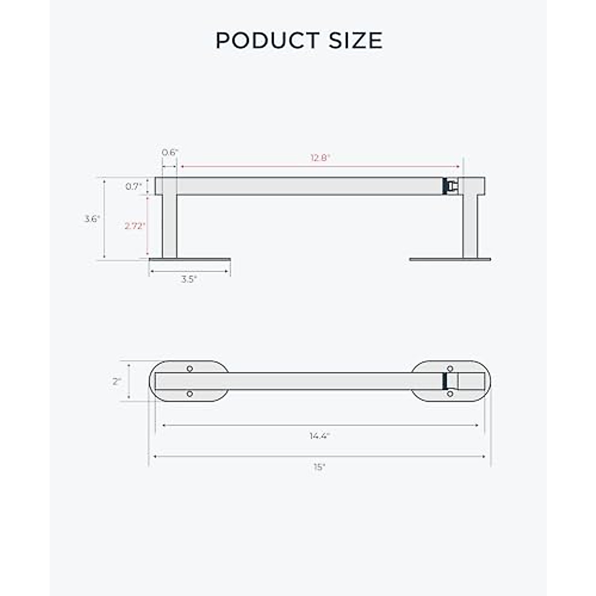 FORIOUS Paper Towel Holder Wall Mount, SUS 304 Stainless Steel Self Adhesive Pivoting Kitchen Commercial Paper Towel Holder Dispenser Under Cabinet no Drilling, White