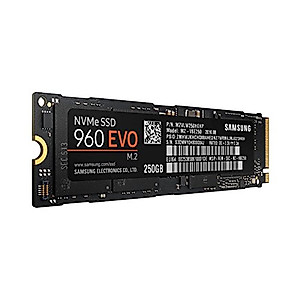Samsung 960 EVO Series - 250GB PCIe NVMe - M.2 Internal SSD (MZ-V6E250BW)