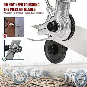 7PCS Electric Plate Cutter for Metal Drill, Sheet Metal Nibbler Drill Attachment, Sheet Metal Cutter Tool with Adapter, Easy Metal Plate Cutting for Iron, Whiteboard, Steel, Copper, Aluminum