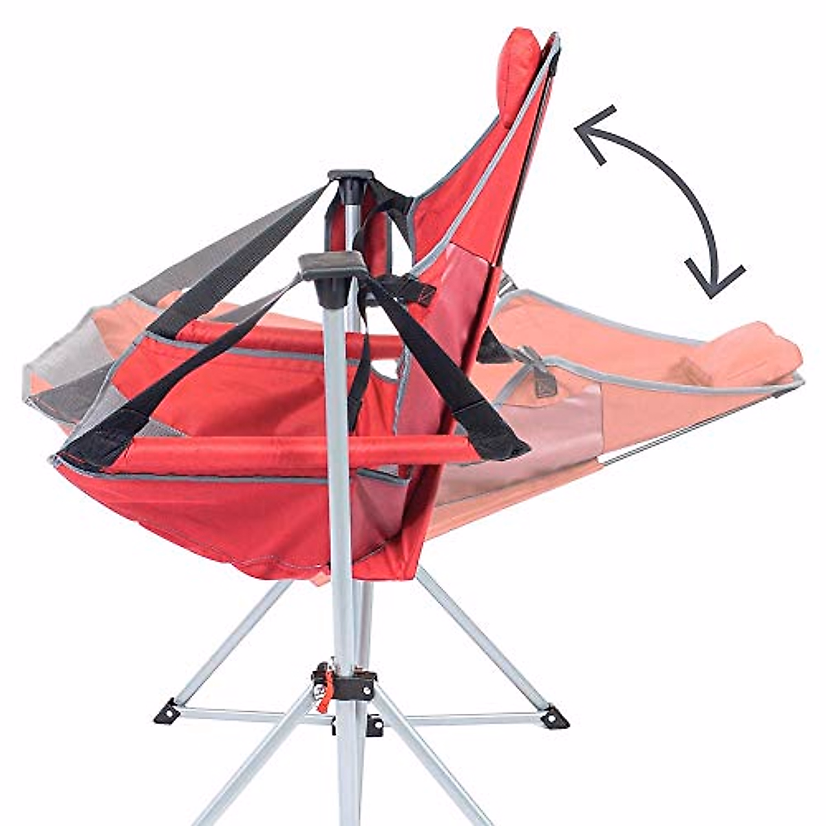 Member's Mark Swing Chair Lounger (Jester Red), 37.8 In x 27.2 In x 44.1 In