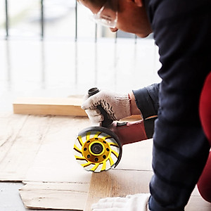 3 Pieces Diamond Cup Grinder 4 Inch Concrete Turbo Diamond Grinding Cup Wheel 12 Segs Heavy Duty Angle Grinder Wheels for Angle Grinder