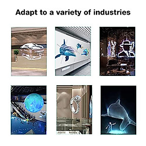 ASHATA 3D Hologram Fan,Holographic Projection WiFi Projector with 224 LED Light Beads 42cm 3D Advertising Player,for Business Store Shop Party Bar Advertising Signs(US)