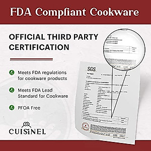 Cuisinel Cast Iron 17-Piece Preseasoned Cookware Set - 8"+10" Skillets + Lids + 5-Quart Dutch Oven + 12" Braiser with Cast Iron Lid + Round Griddle + 15" Organizer Rack + Pan Scraper + Silicone Handle