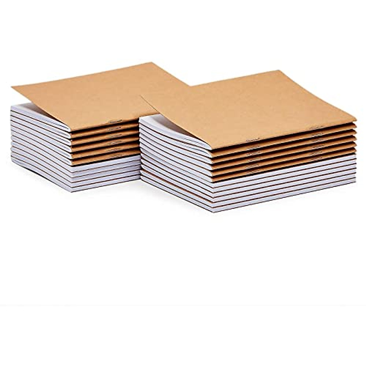 24 Pack Blank Journals Bulk Set, Small Kraft Paper Notebooks, Sketchbooks for Kids, Students to Write Stories (4x6 in)