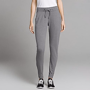 Hanes Womens Jogger With Pockets Athletic-sweatpants, Dada Grey Heather, Large US