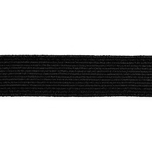 Dritz 1/2" Braided Elastic, Black