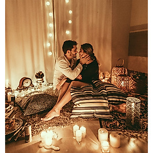 Outdoor String Lights G40 Globe LED Bulbs, Panaromia 41FT Patio Lights 30+3 Bulbs, Waterproof Shatterproof Hanging Lights for Indoor Outside Garden Home Christmas Xmas Warm White (A-LED-41ft)