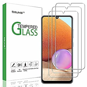 beukei (3 Pack) Compatible for Samsung Galaxy A32 4G / Galaxy A22 4G / Galaxy A31 Screen Protector Tempered Glass, (Not Fit for Galaxy A32 5G) 9H Hardness, (6.4 inch) Anti Scratch, Bubble Free