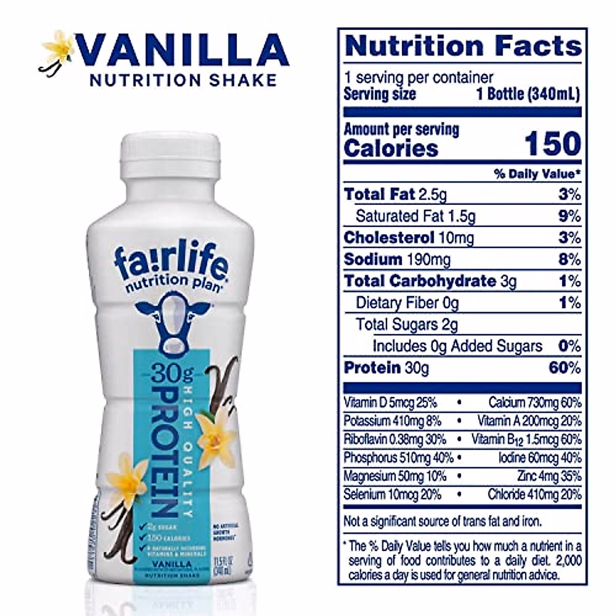 Fairlife Nutrition Plan Vanilla (11.5 fl., oz. 12pk)
