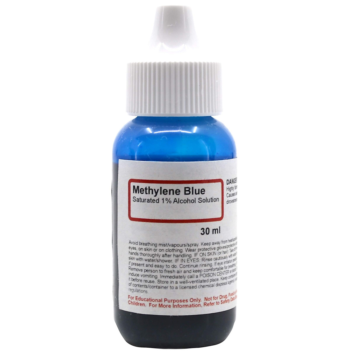 ALDON Innovating Science Methylene Blue, Saturated 1% Alcohol Solution, 1 fl oz (30mL) - The Curated Chemical Collection