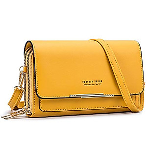 Roulens Small Crossbody Bag for Women,Cell Phone Purse Women's Shoulder Handbags Wallet Purse with Credit Card Slots