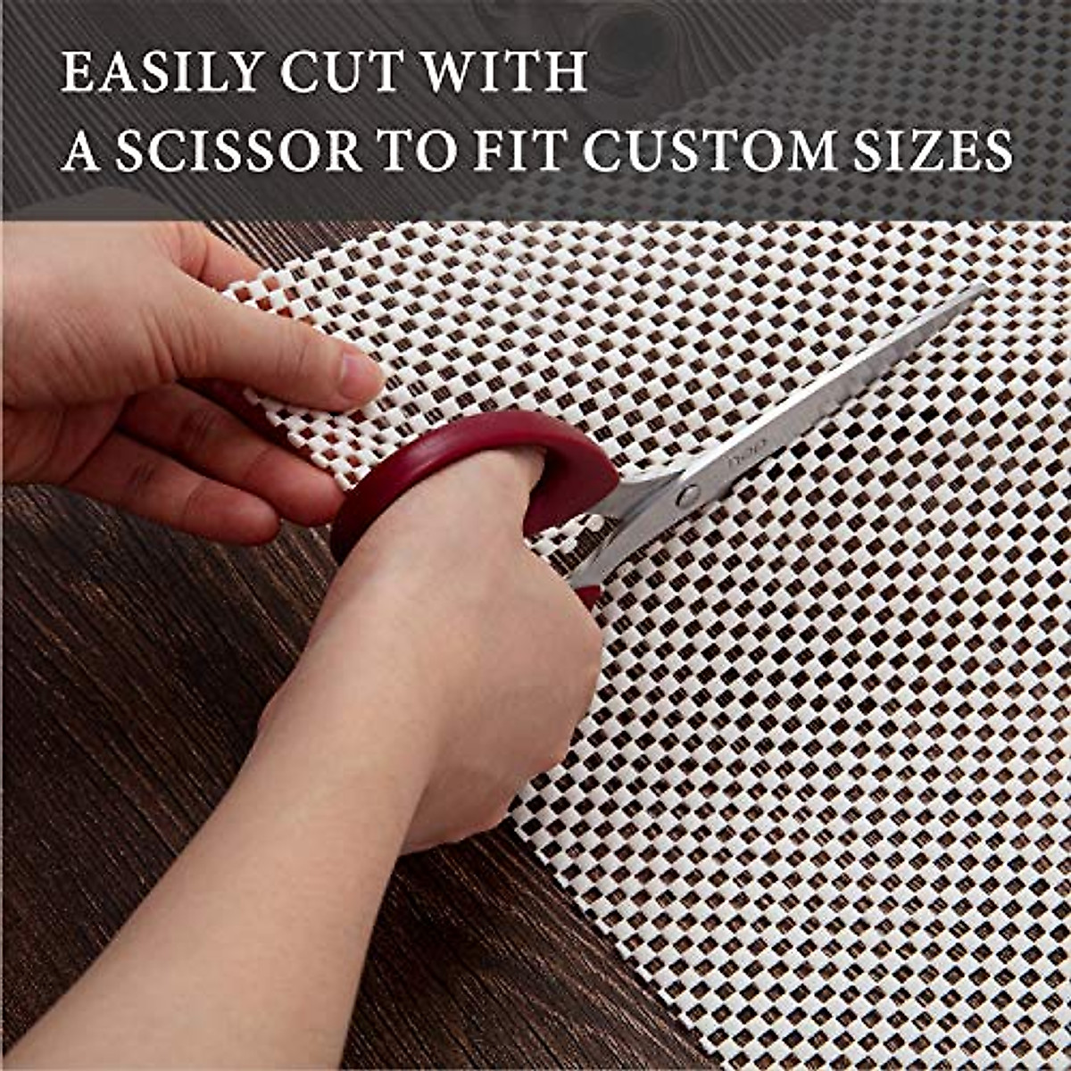 LHFLIVE 2' x 3' Non-Slip Area Rug Pad Extra Thick Pad for Any Hard Surface Floors, Keep Your Rugs Safe and in Place