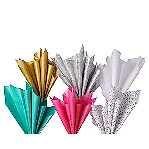 Papyrus Tissue Paper Bulk (Specialty Bundle) for Gifts, Decorations, Crafts, DIY and More (28-Sheets)