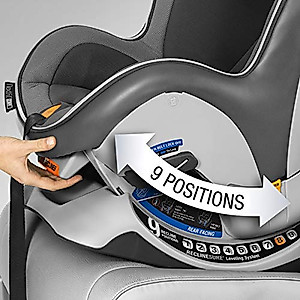 Chicco NextFit Zip Convertible Car Seat | Rear-Facing Seat for Infants 12-40 lbs. | Forward-Facing Toddler Car Seat 25-65 lbs. | Baby Travel Gear | Carbon