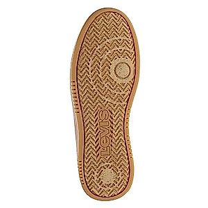 Levi's Mens Drive Lo 2 Vegan Leather Casual Lace Up Sneaker Shoe, Winter White/Gum, 12 M