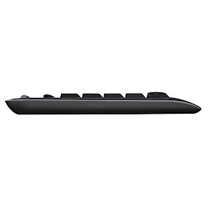 Logitech MK320 Wireless Desktop Keyboard and Mouse Combo — Entertainment Keyboard and Mouse, 2.4GHz Encrypted Wireless Connection, Long Battery Life (Renewed)