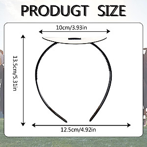 TIMMOKO Graduation Cap Holder Headband Keeps Cap Secure Black Simplicity Headbands Perfect Hair Accessories for Busy Graduates 1PCS