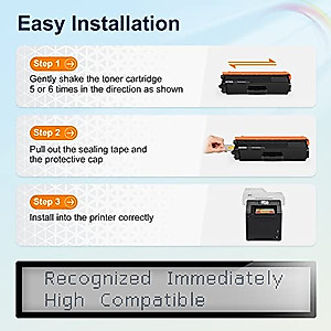 TESEN Compatible Toner Cartridge Replacement for Brother TN336 TN315 TN310 TN331 Set for Brother HL-L8350CDW HL-4150CDN HL-L8350CDWT MFC-L8850CDW MFC-9970CDW (Black Cyan Magenta Yellow 4 Packs)