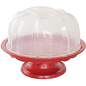 Nordic Ware Dome, Clear Baker's Basics Bundt Cake Stand with Locking Lid