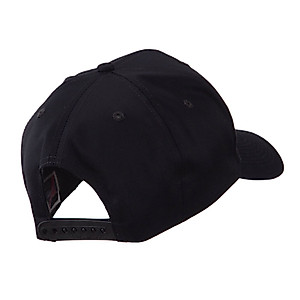 e4Hats.com Veteran Military Large Patch Cap - US Navy Black OSFM