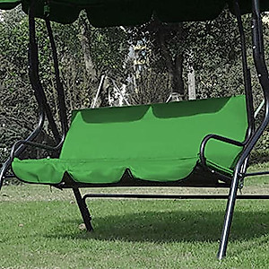 Yuehuam Patio Swing Cushion Cover Replacement for 3 Seaters Courtyard Garden Swing Seat Cover Replacement 3-Seat Cover Waterproof Protection Cover 59x20x3.9Inch (Swing Not Included)
