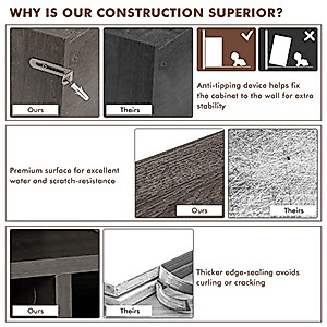 Giantex Wood 8 Cube Bookcase, Open Freestanding 3-Tier Bookshelf, Multipurpose Display Shelf for Living Room, Bedroom, Children's Playroom, Reading Room