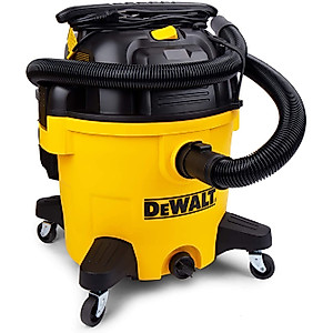 DeWALT DXV10PZ 10 Gallon 5.5 Peak HP Poly Wet Dry Vacuum, Yellow