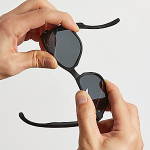 Distil Union Folly MagLock Seafarer Polarized Sunglasses | Lightweight, Flexible and Secure (Anchor Black, Gray Polarized Lens)