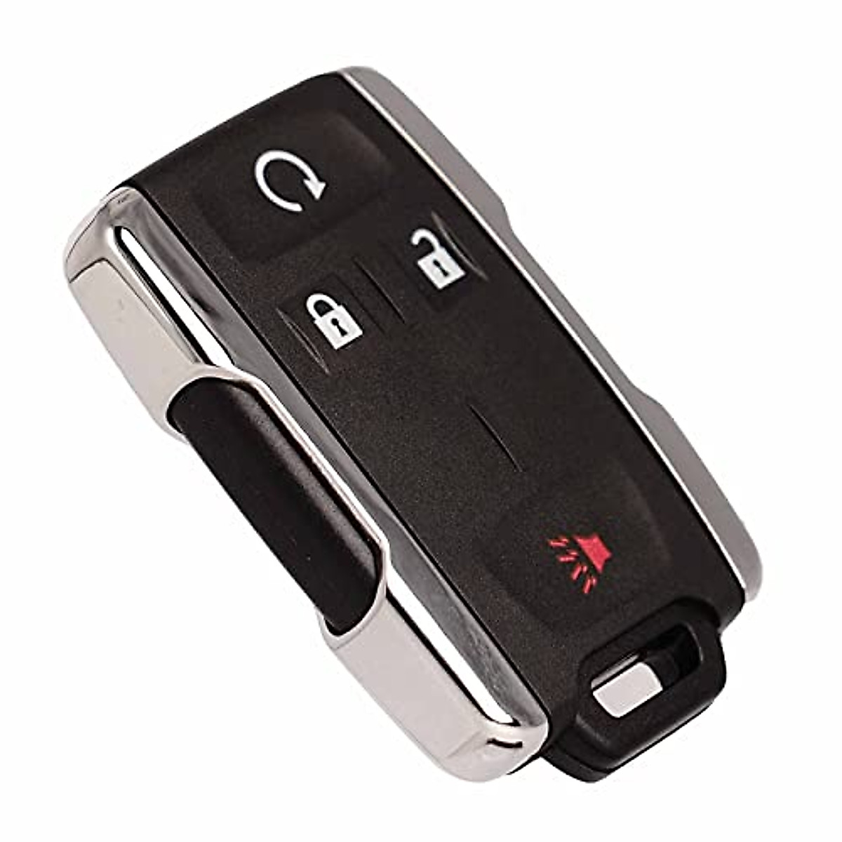Key Fob Replacement Keyless Entry Remote Start Fits for GMC Sierra Chevrolet Silverado 1500 2500 3500 2014 2015 2016 2017 2018 2019 2020 GMC Canyon Chevy Colorado 2015-2021 M3N32337100 Chrome set of 1