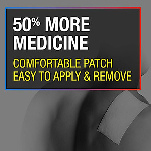 Icy Hot Advanced Large Pain Relief Patch (5 Count) With 7.5% Menthol for Fast Acting Powerful Relief