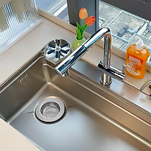 3PCS - Windran Kitchen Sink Drain Strainer, Upgraded Double-Layer Safe Design for Most Kitchen Sink Drain Basket, (4.5 Inch)