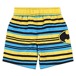 Warner Bros. Justice League Batman Toddler Boys Swim Bathing Suit Yellow/Blue 2T