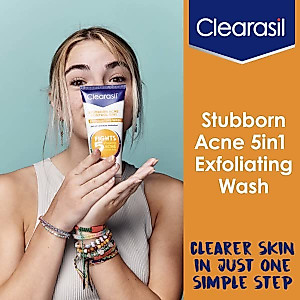 Clearasil Ultra 5in1 Exfoliating Wash, 6.78 oz. (Pack of 3)