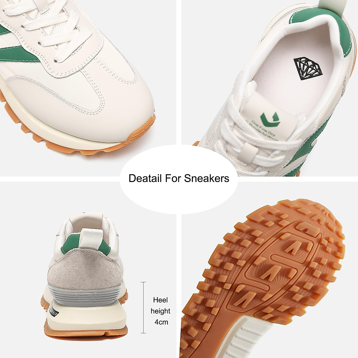 somiliss Sneakers for Women Genuine Leather Suede Patchwork Casual Lace Up Non-Slip Walking Shoes Comfortable Tennis Running Shoes Womens Fashion Sneakers