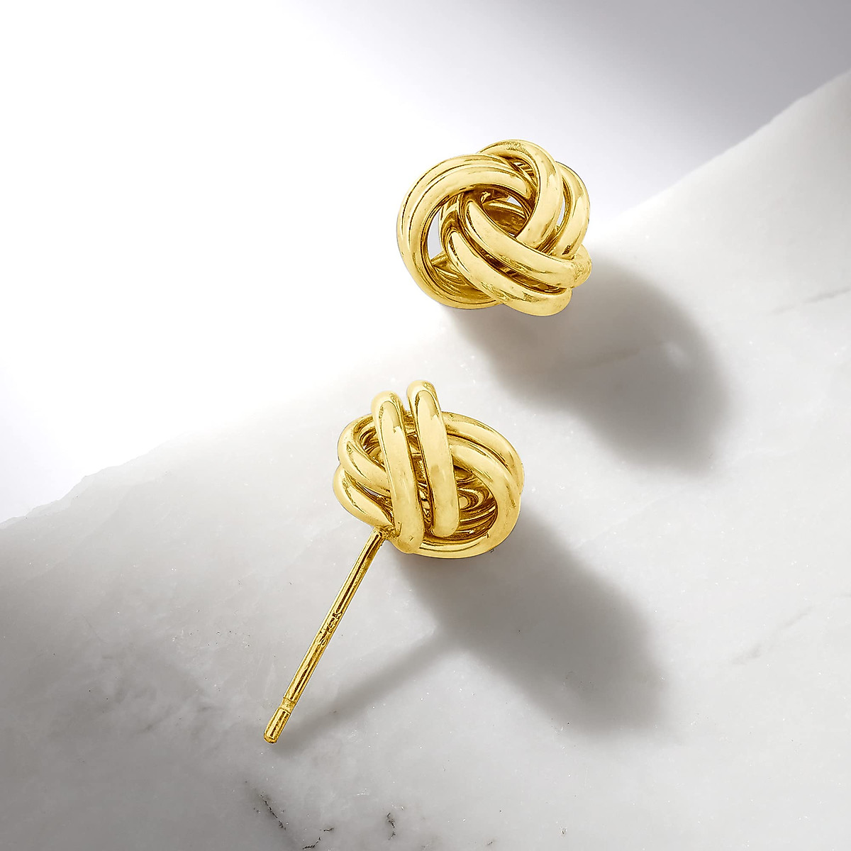 Ross-Simons 14kt Yellow Gold Love Knot Stud Earrings