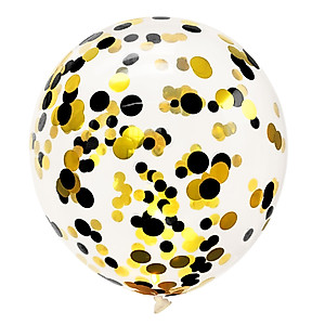 SHUNTAI Cheers to 21 Years Balloons Black and Gold Birthday Decorations 21st Birthday Balloons Latex Gold Confetti Balloon for Him Her 21 Anniversary Theme Happy Birthday Party Decor 12 inch