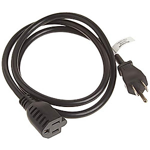 C2G 29930 16 AWG Short Extension Power Cord, 4 Feet (1.21 Meters), Black