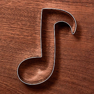 LILIAO Music Note Cookie Cutter Music Biscuit Fondant Cutter - 3.2 x 4.2 inches - Stainless Steel