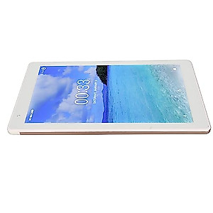Haofy Call Tablet, 2.4G 5G WiFi 8.1 Inch Tablet 4GB RAM 64GB ROM 100-240V Gold for Reading for Android 10 (US Plug)