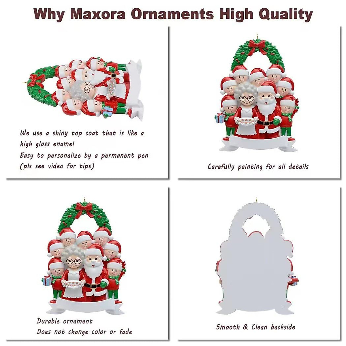 Personalized Baby Photo Frame Christmas Tree Ornament - Baby Girl Princess Carriage Ornament - Pink Baby Ornament - Unique Keepsake Gifts for Girl, Grandkid, Daughter