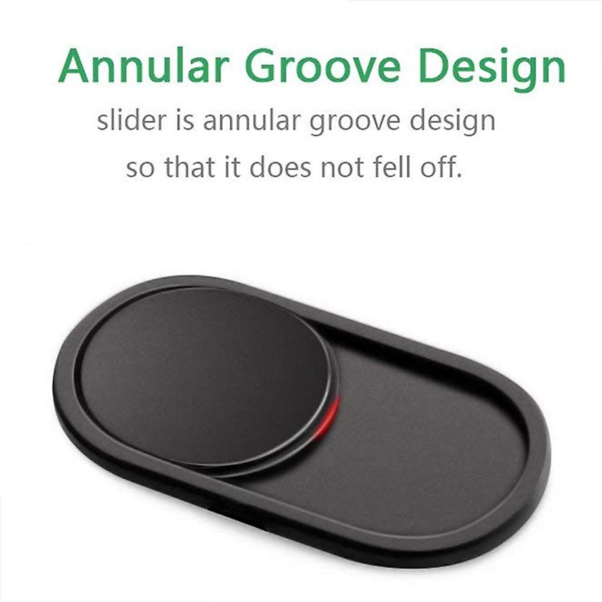 NMEGOU Metal Webcam Cover Slide, Shutter Magnet Slider Camera Cover for Web Cam iPhone PC Laptops Tablet Phone Lens Protect Privacy Sticker (Black-3pcs)